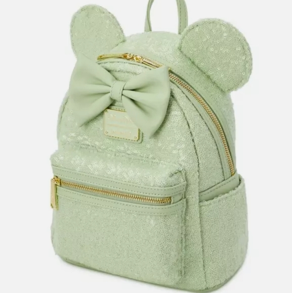 Disney | Bags | Disney Parks Loungefly Minnie Ears Backpack Mint | Poshmark